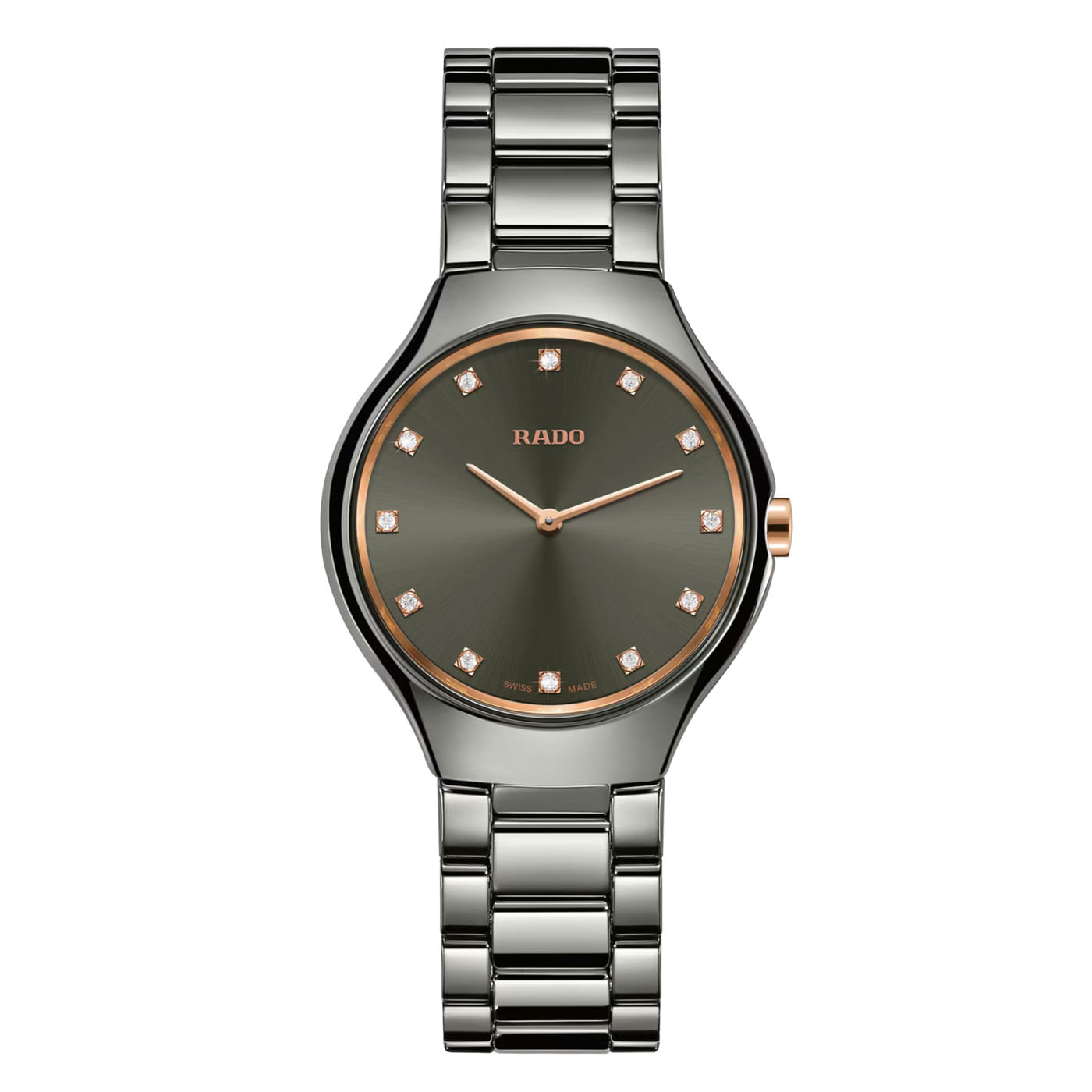 Reloj Rado True Thinline Diamonds Grafito - Zait.cl
